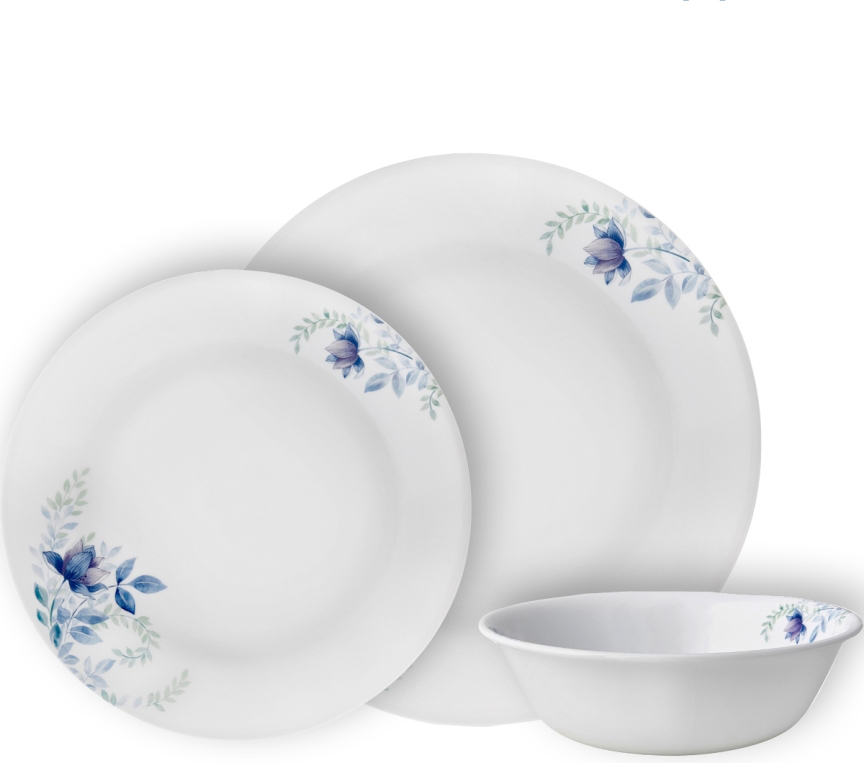 סט צלחות 18 חלקים CORELLE® - Blue Floral - פשוט לבית