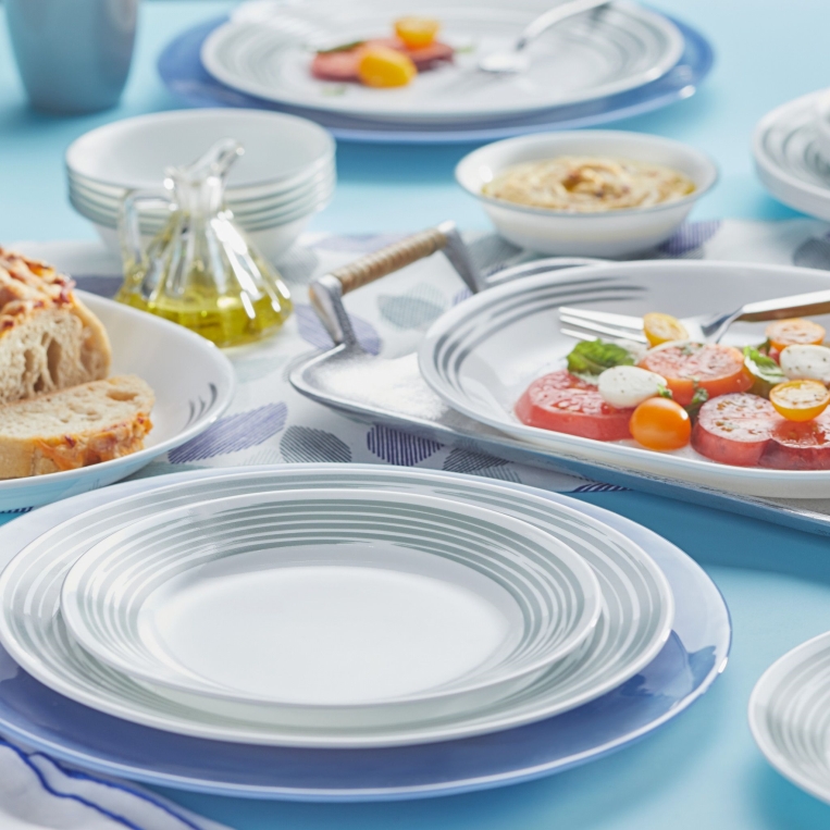 צלחת קורנינג Corelle – Botanical Stripes | פשוט לבית