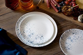 צלחת קורנינג Corelle – Indigo Speckle | פשוט לבית