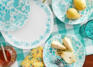 צלחת קורנינג Corelle – Botanical Stripes | פשוט לבית
